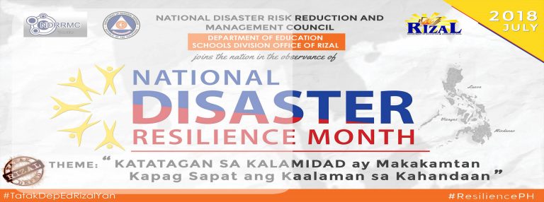 NATIONAL DISASTER RESILIENCE MONTH 2018 | DEPARTMENT OF EDUCATION