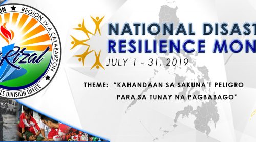 NATIONAL DISASTER RESILIENCE MONTH 2019 – DEPARTMENT OF EDUCATION