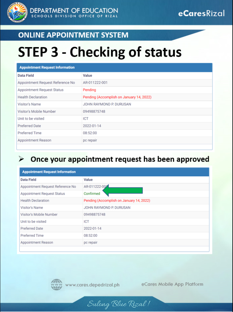 Online Appointment System | DEPARTMENT OF EDUCATION