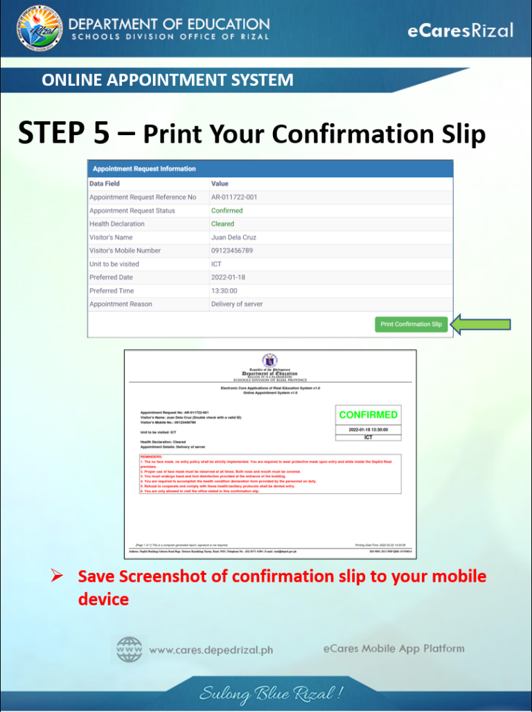 Online Appointment System | DEPARTMENT OF EDUCATION
